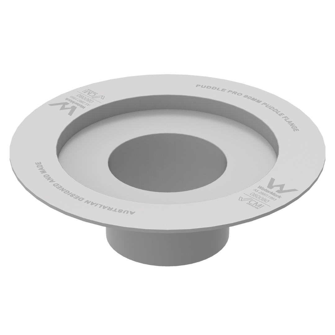 Puddle Pro 90mm Puddle Flange | On Top of Screed