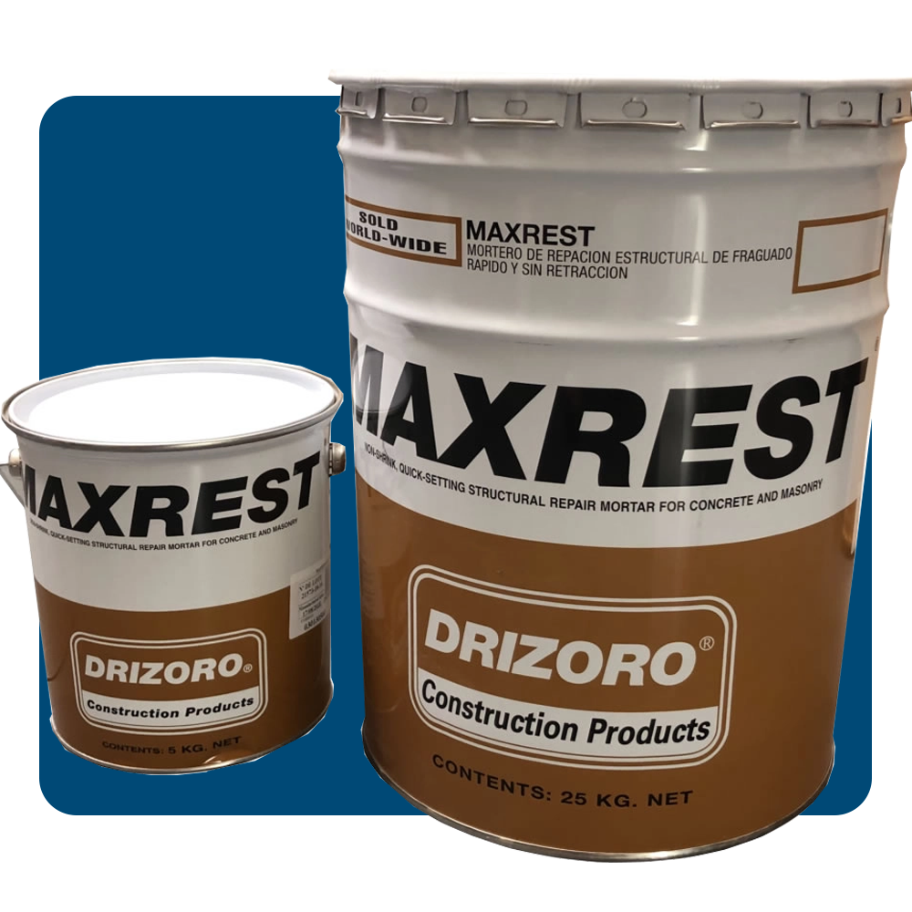 Drizoro MaxRest | One Component Structural Mortar — The Waterproofing Shop