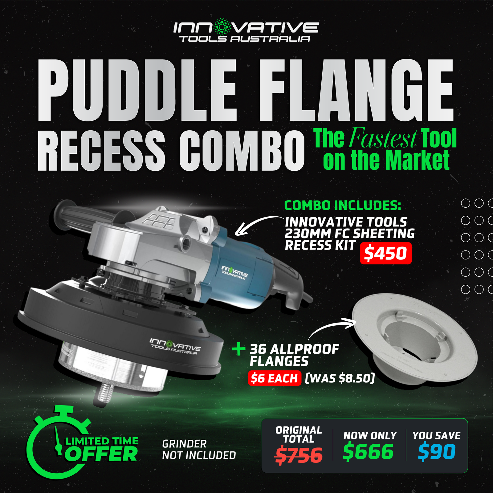 Puddle Flange Recess Combo